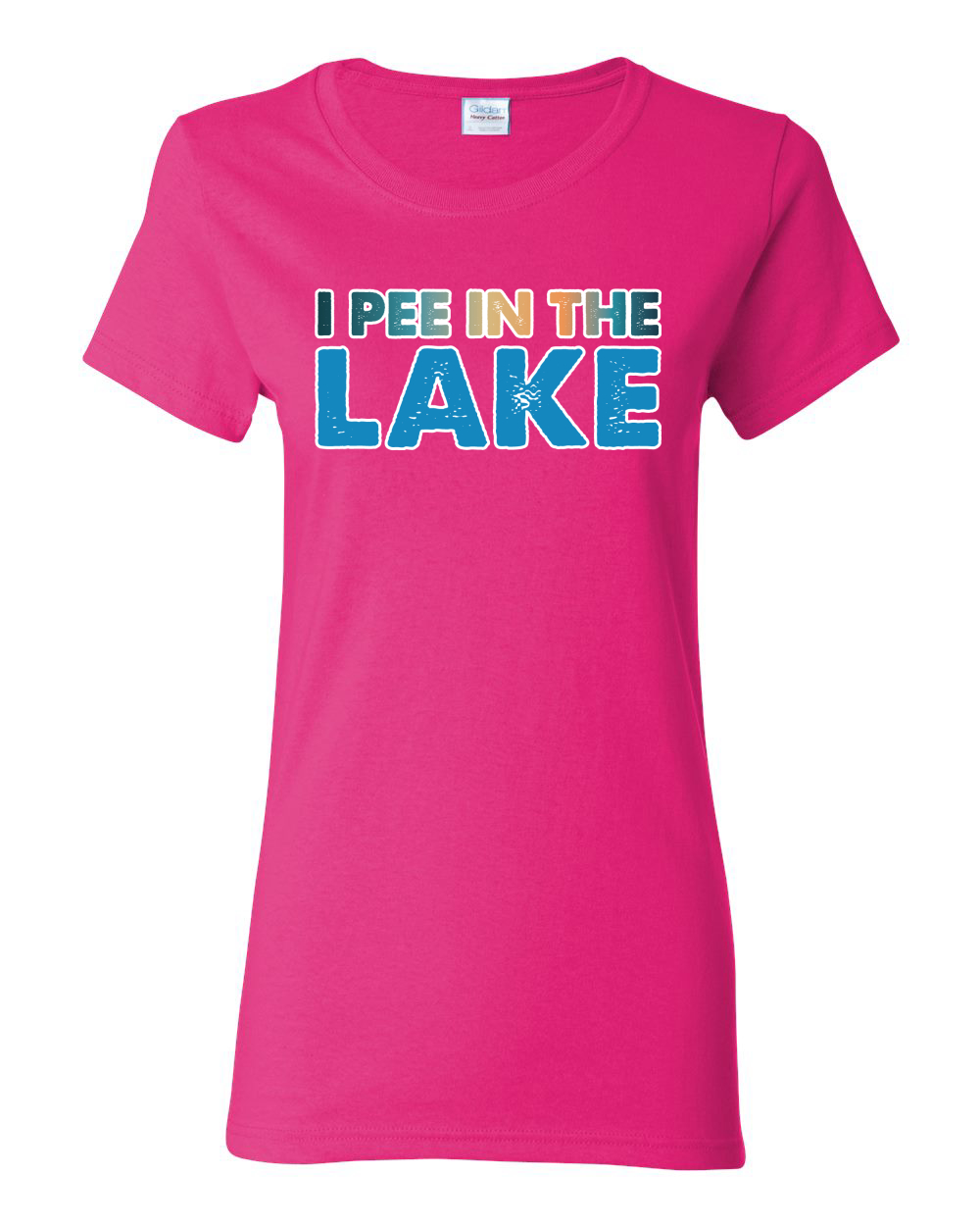 I Pee In the Lake Humor Women Graphic T-Shirt | eBay