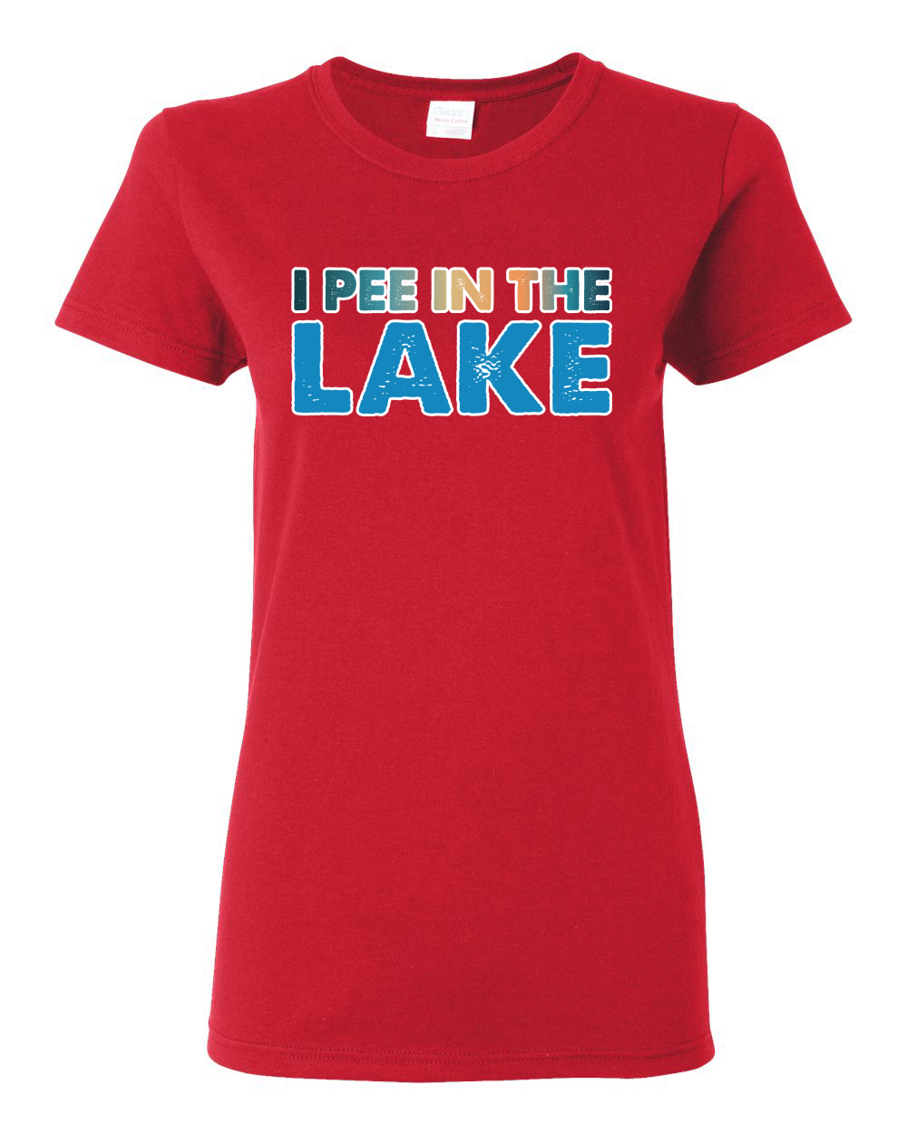 I Pee In the Lake Humor Women Graphic T-Shirt | eBay