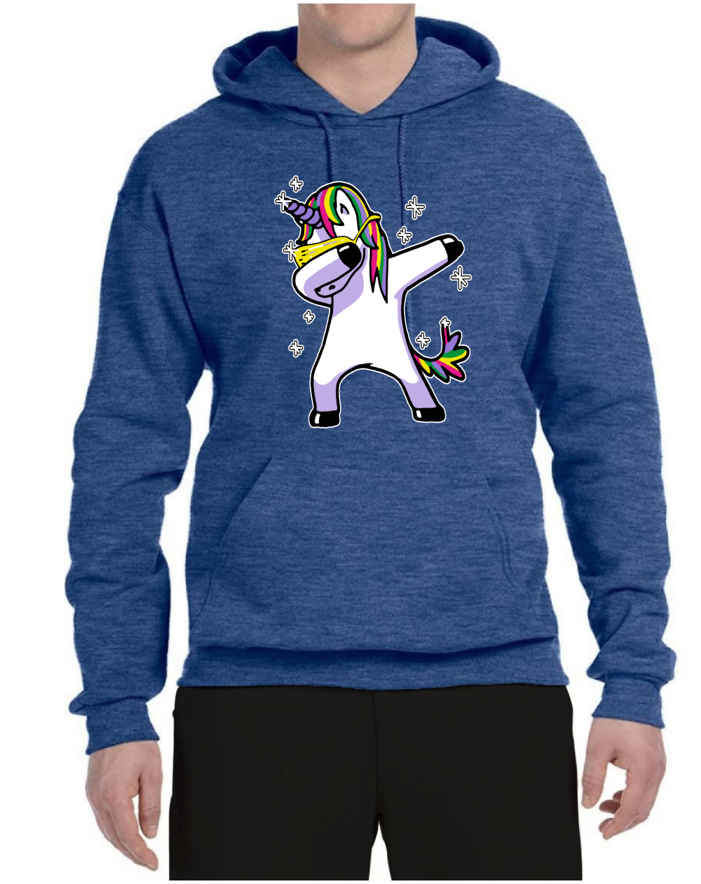 Dabbing Unicorn Men Animal Lover Sweatshirt Dabbin Hoodie | eBay