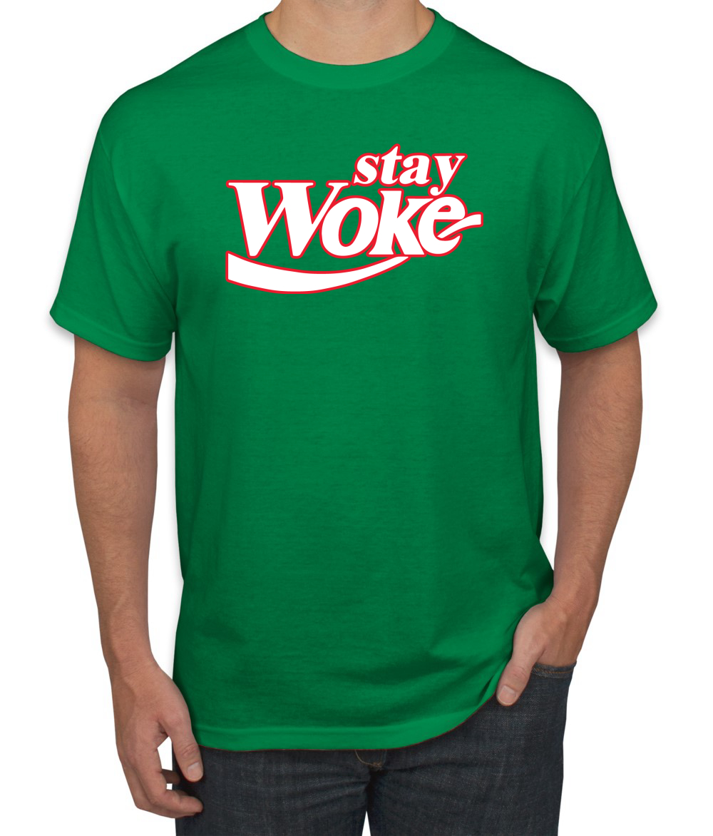 Stay Woke CokeParody Men Graphic Tshirt | eBay
