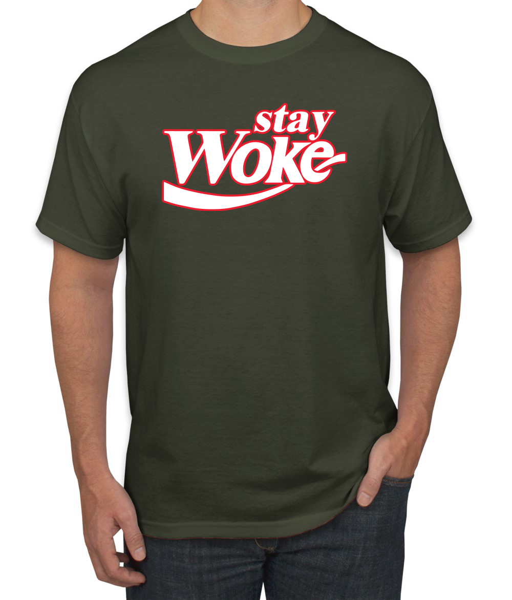 Stay Woke CokeParody Men Graphic Tshirt | eBay