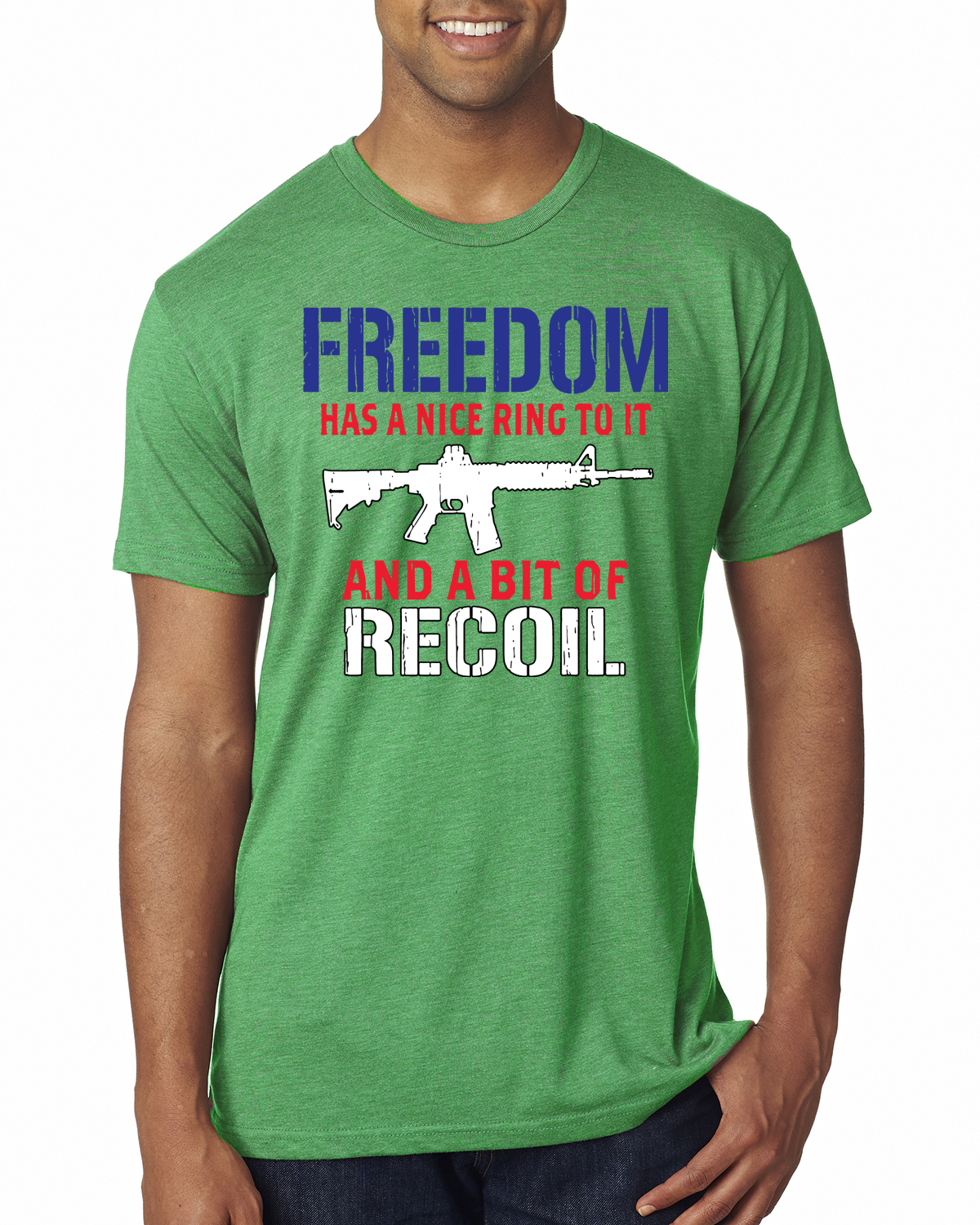 FREEDOM HAS A Nice Ring To It And A Bit Of Recoil Independence Day Mens FREEDOM HAS A Nice Ring To It And A Bit Of Recoil Independence Day Mens