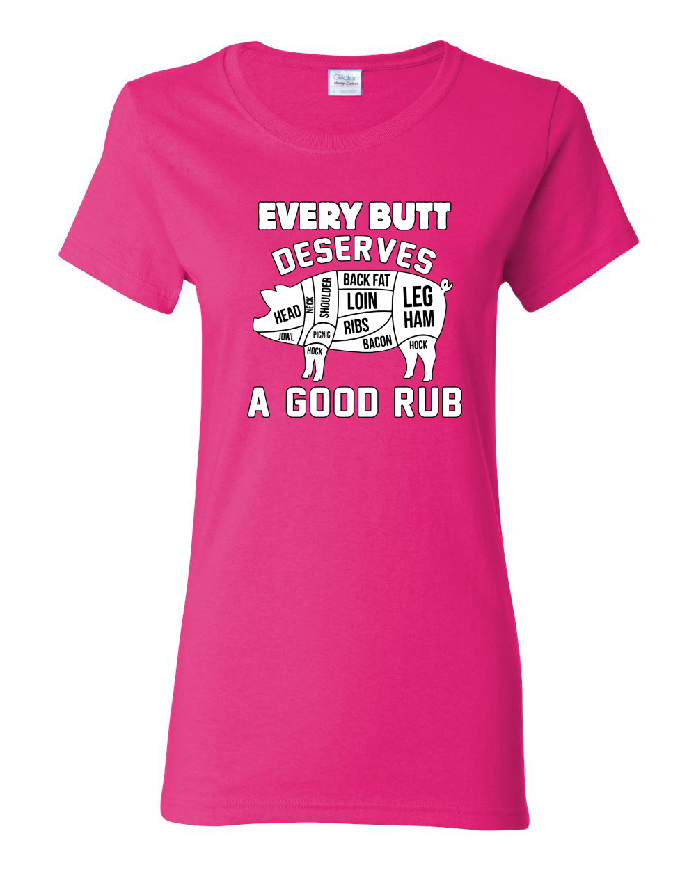Every Butt Deserves A Good Rub Humor Women Graphic T-Shirt | eBay