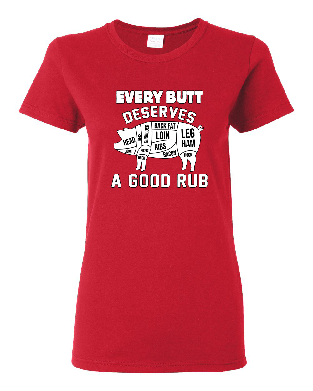 Every Butt Deserves A Good Rub Humor Women Graphic T-Shirt | eBay