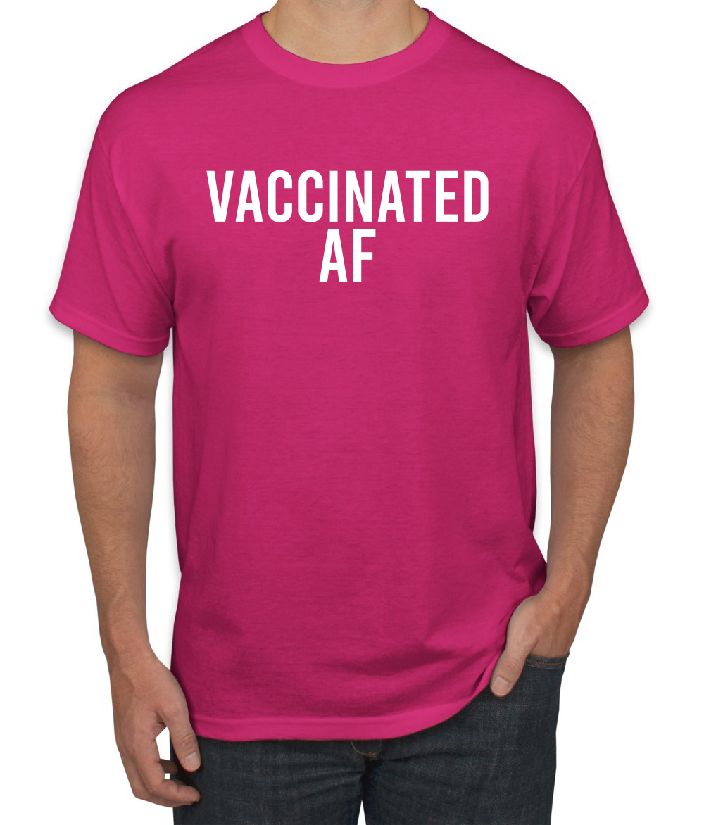 Vaccinated AF Pro Vax Humor Men Graphic Tshirt | eBay