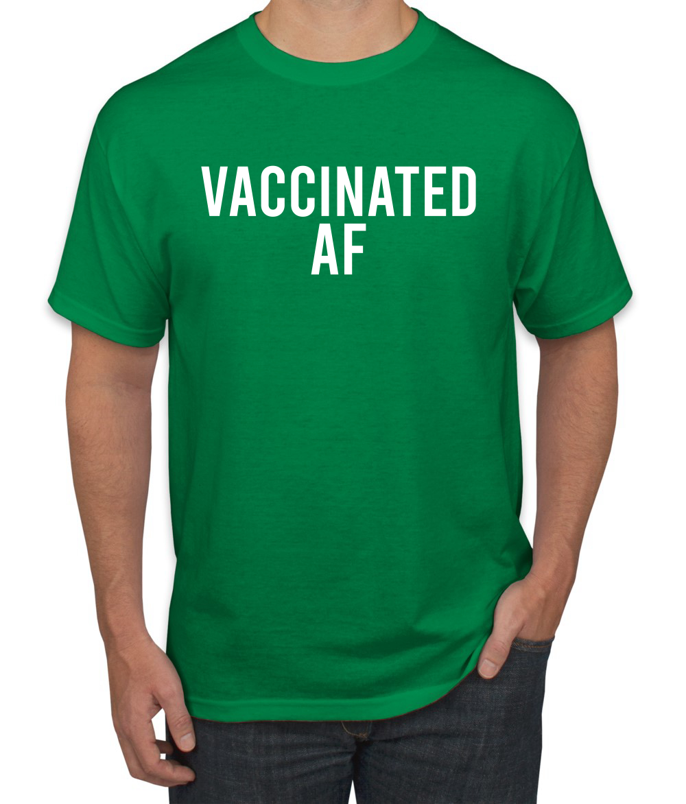 Vaccinated AF Pro Vax Humor Men Graphic Tshirt | eBay