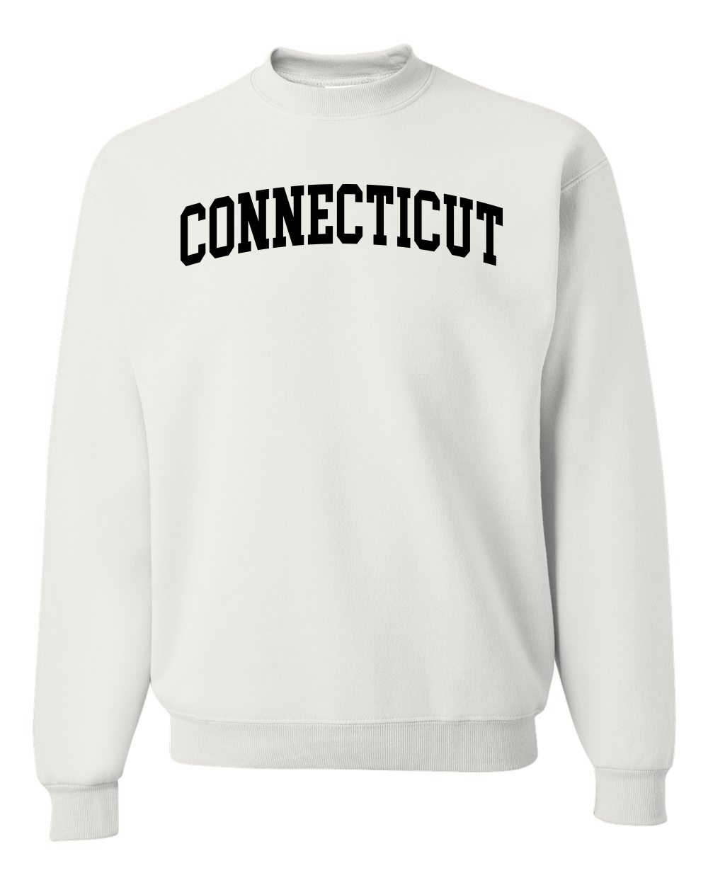 State of Connecticut College Style Black Fashion Unisex Crewneck ...