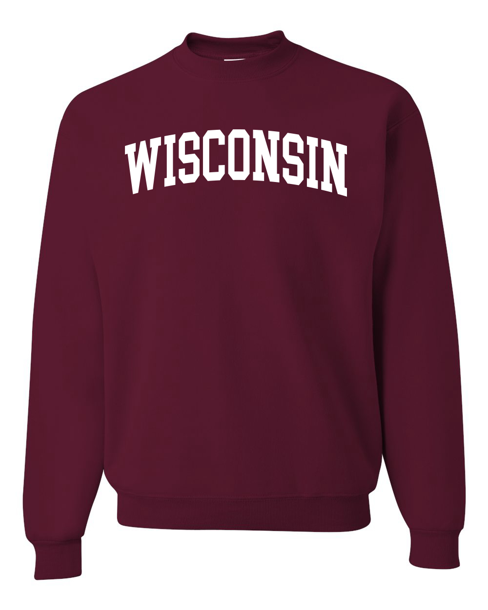 State of Wisconsin College Style White Fashion Unisex Crewneck ...