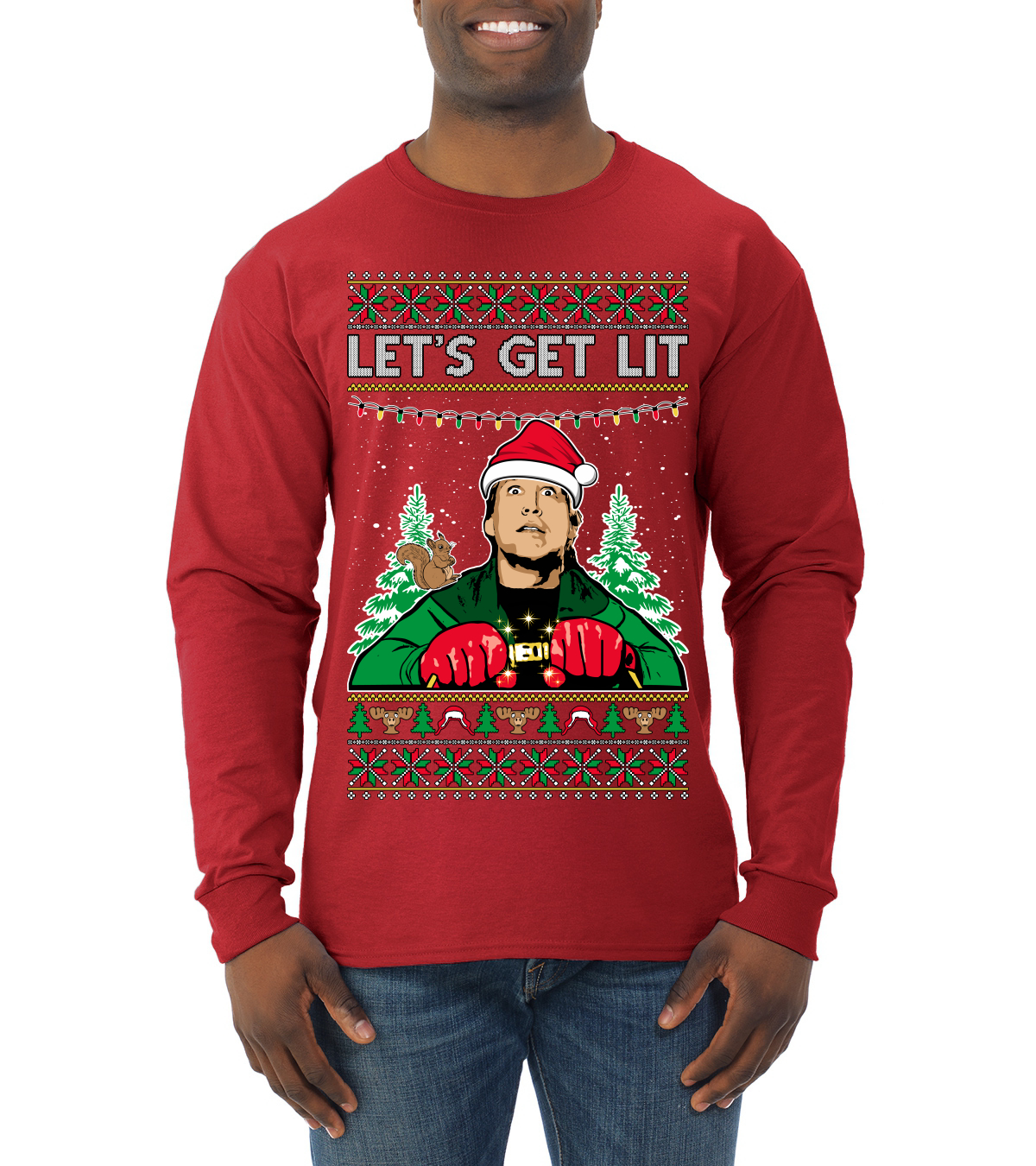 Lets Get Lit Clark Vacation Movie Parody Men Long Sleeve Shirt | eBay
